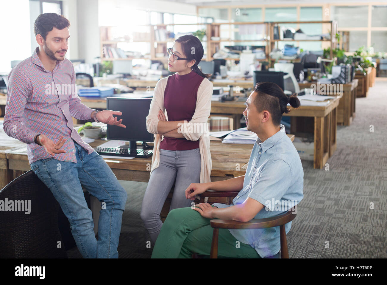 Architects talking in the office Stock Photo - Alamy