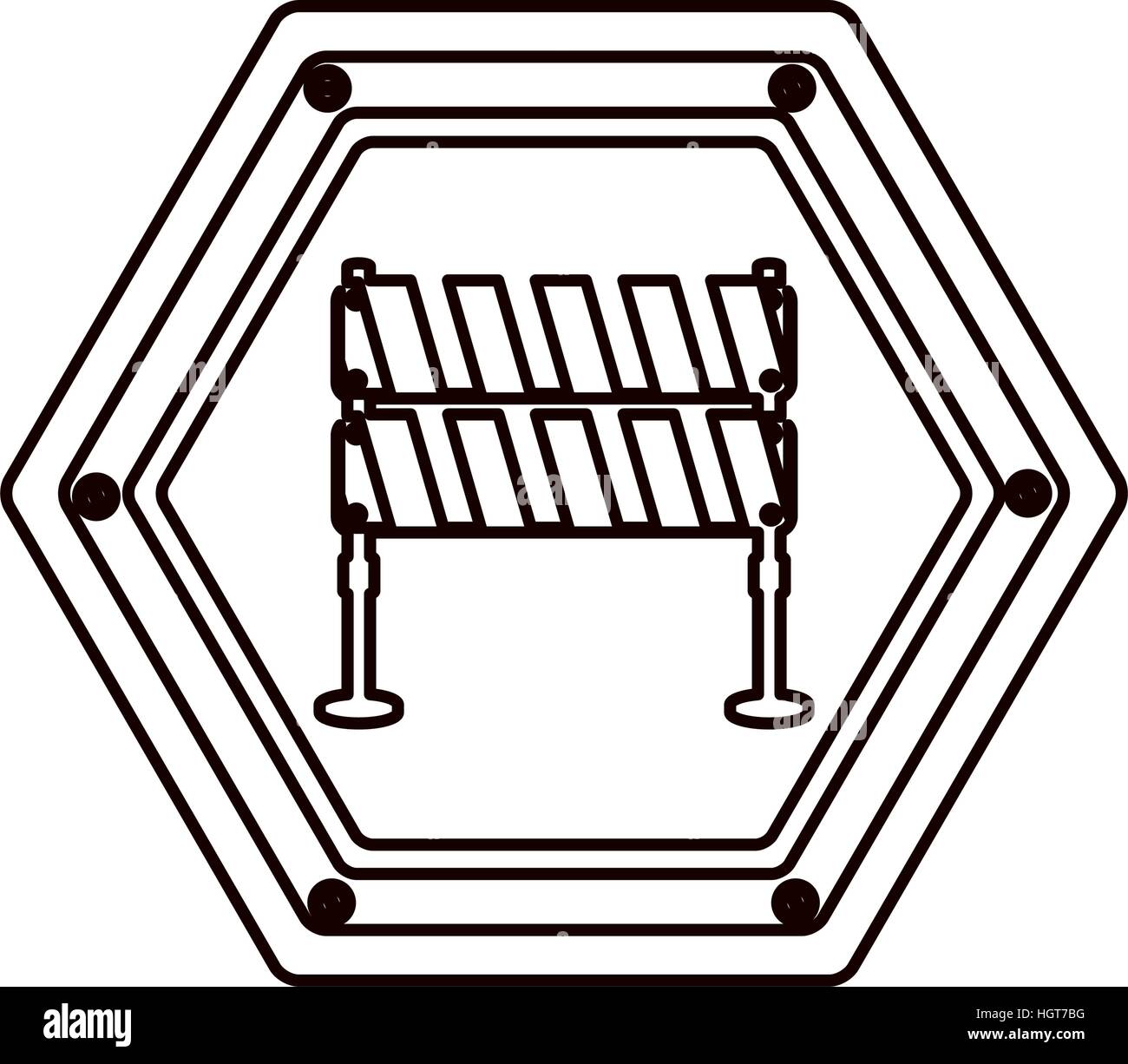 Road sign icon. Under construction work repair and progress theme ...