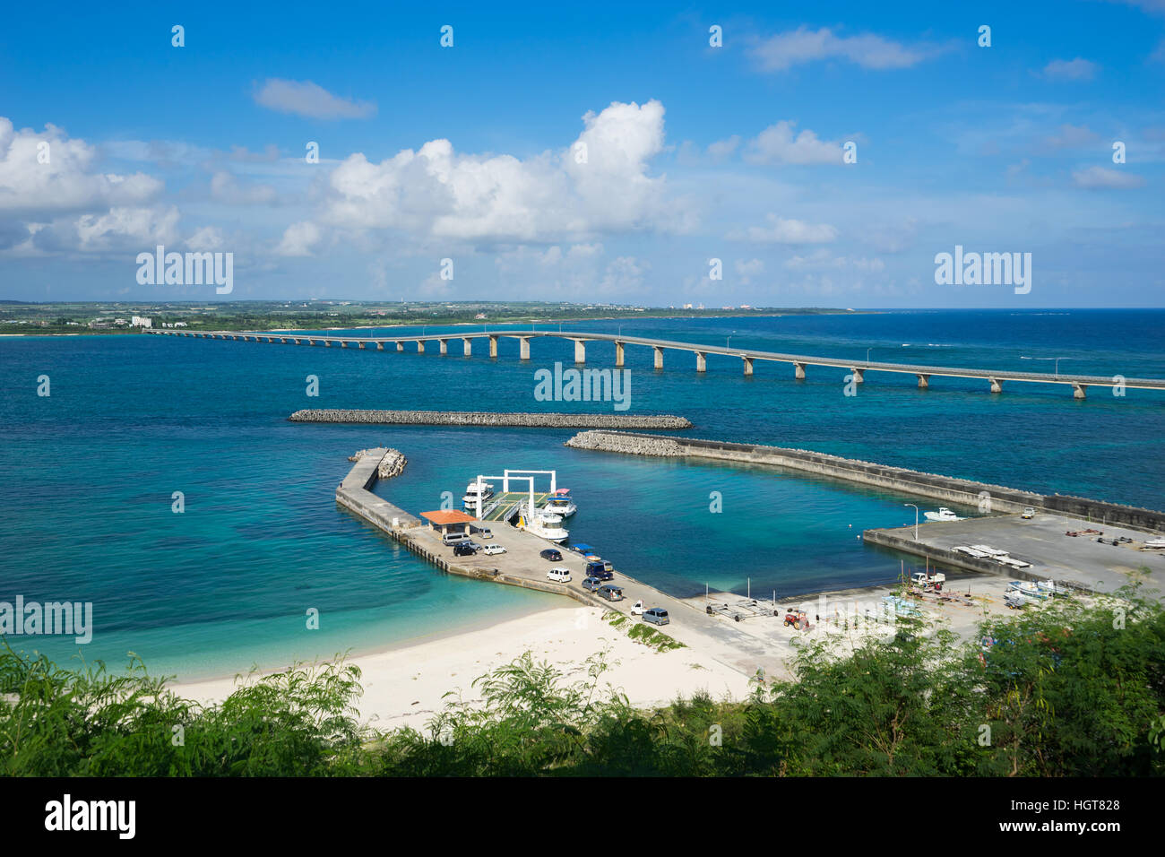 Kurima Bridge of Miyako Island in Okinawa, Japan Stock Photo - Alamy