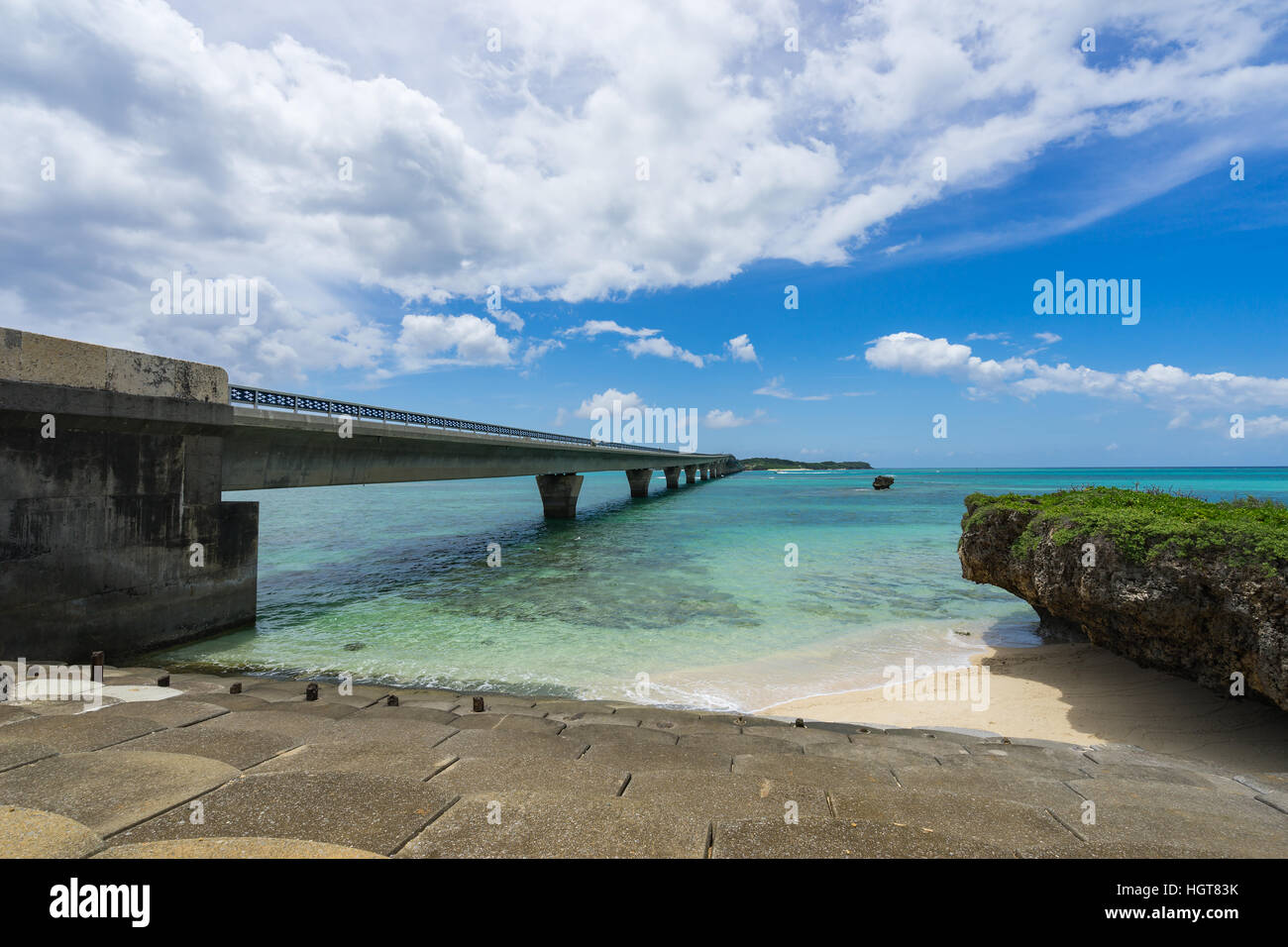 Ikema Bridge in Miyako Island of Okinawa, Japan Stock Photo - Alamy