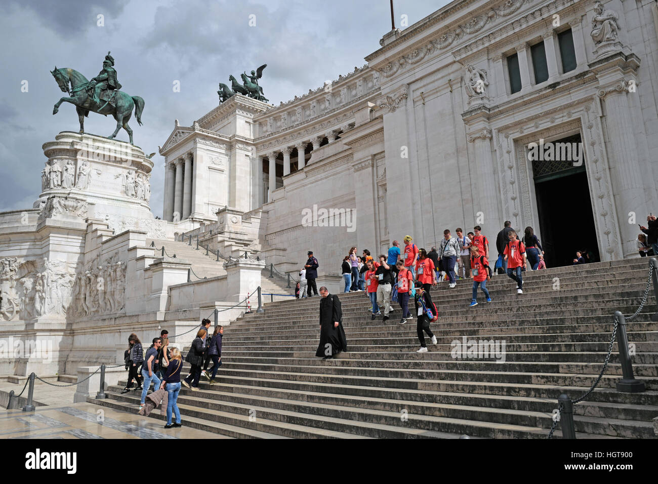 monument van Victor Emanuel II in Rome Stock Photo - Alamy