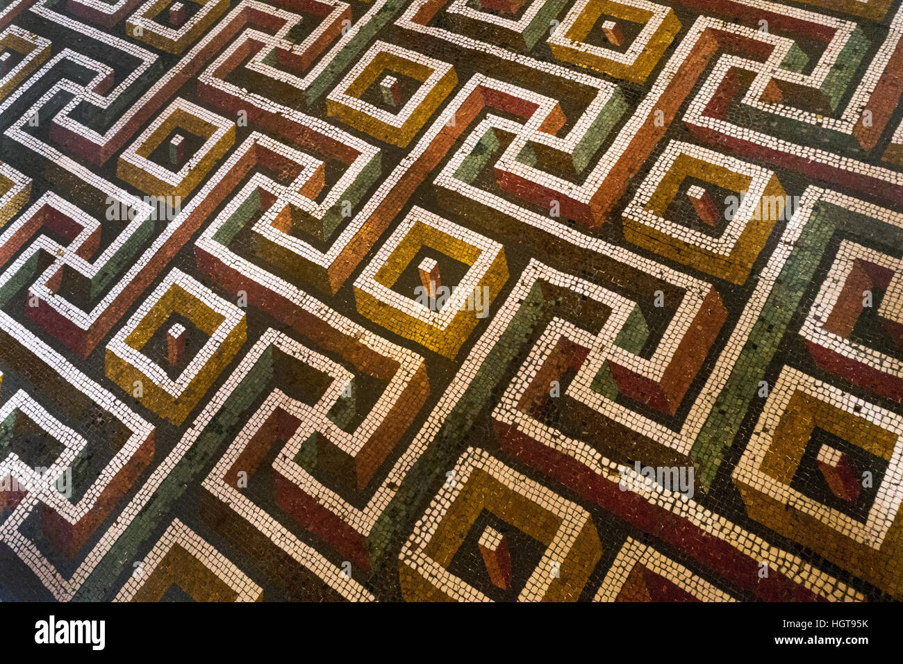 labyrinth fresco in Capitoline Museum Rome Stock Photo - Alamy