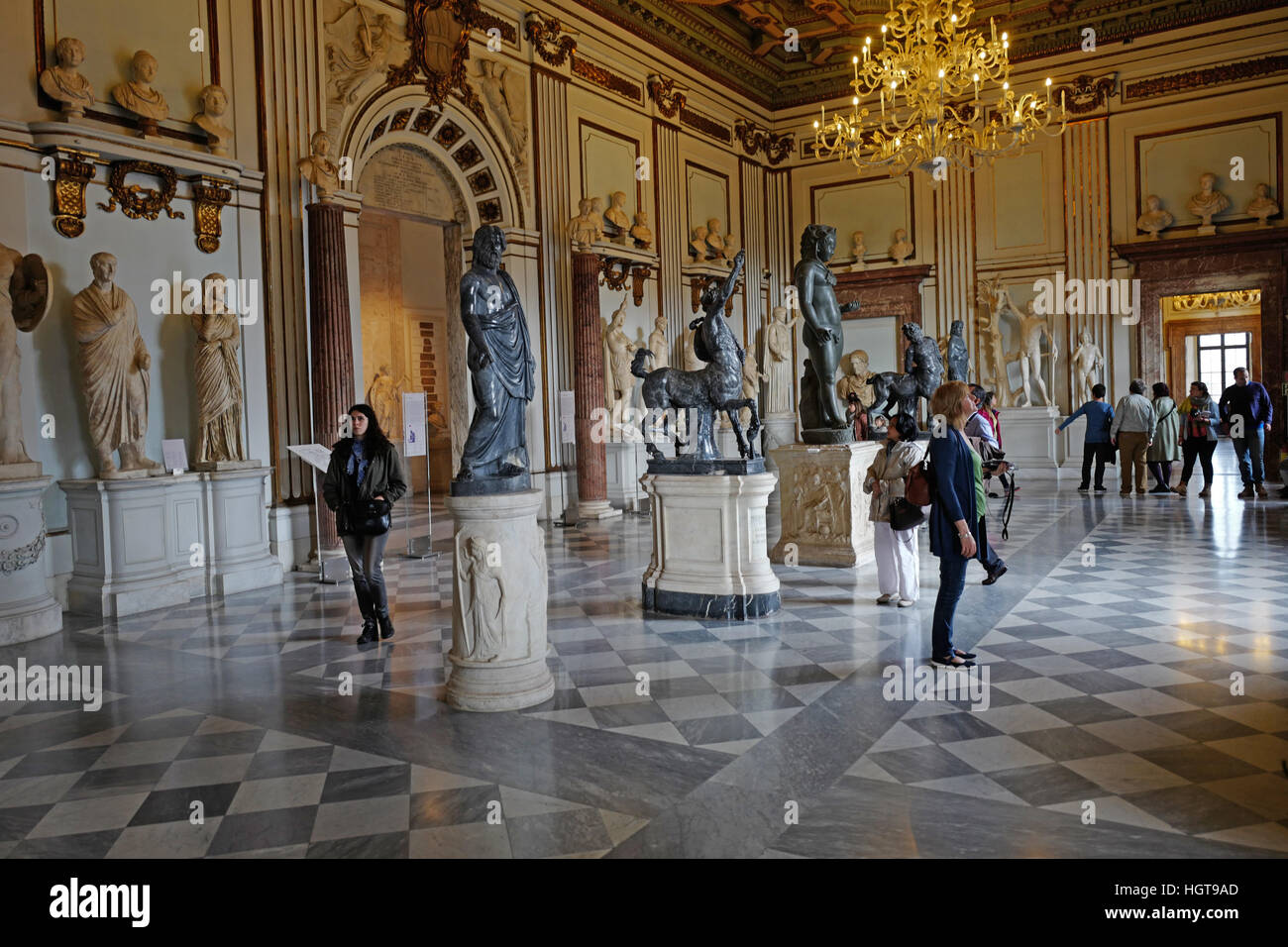 roman art in the emperor hall exhibited at the Capitoline Museum in ...