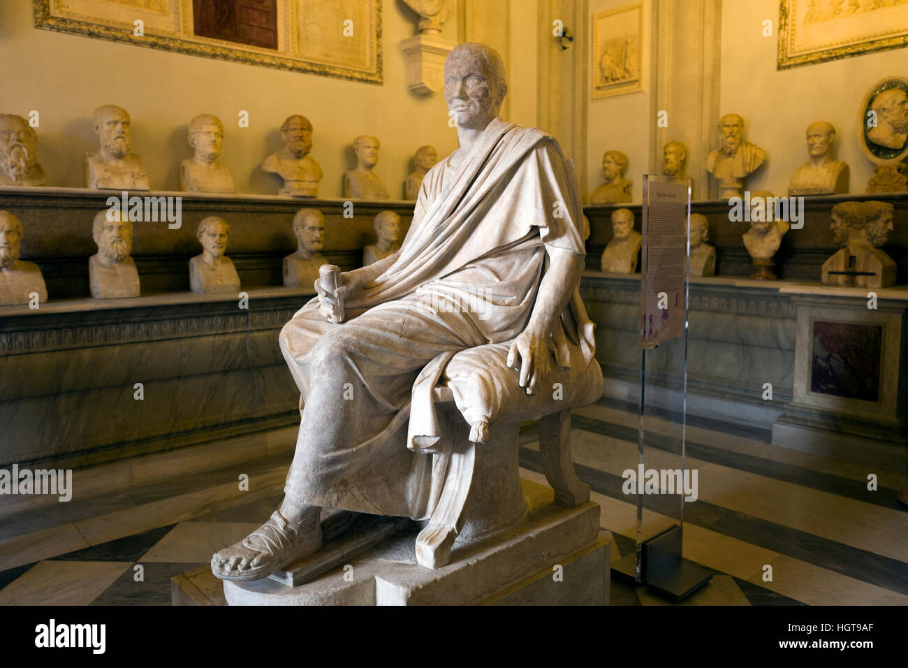 roman art in the emperor hall exhibited at the Capitoline Museum in ...