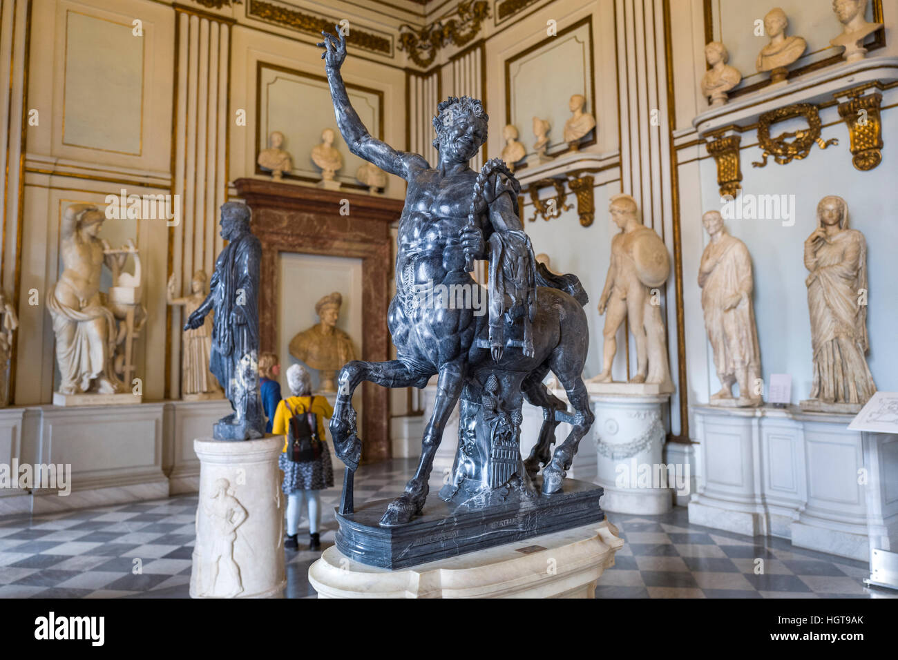 Statue of Young Centaur signed by Aristeas and Papias in Capitoline ...