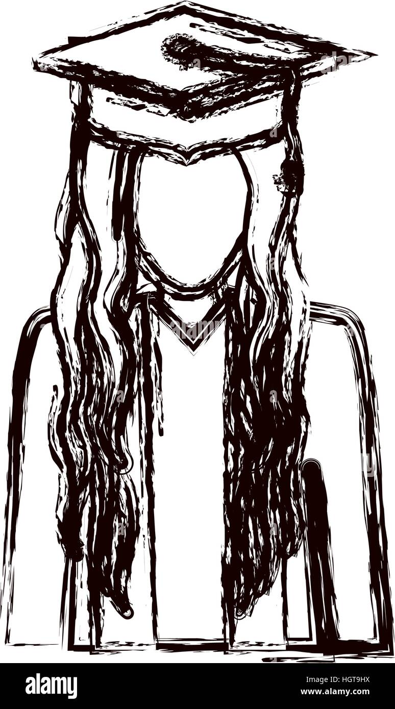 Isolated girl with graduation cap design Stock Vector Image & Art - Alamy