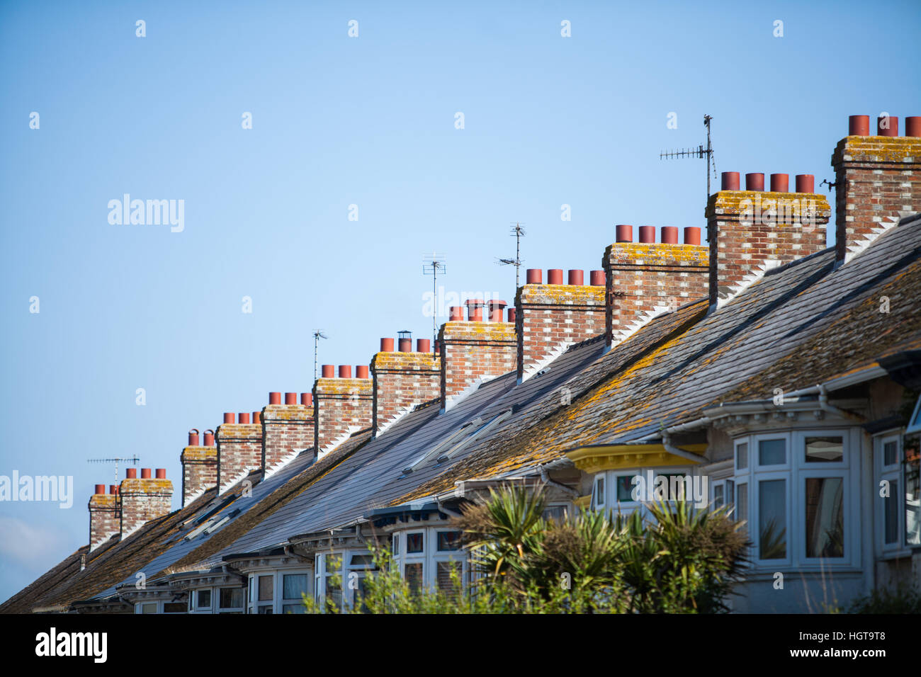 Typical house flat roof built hi-res stock photography and images - Alamy