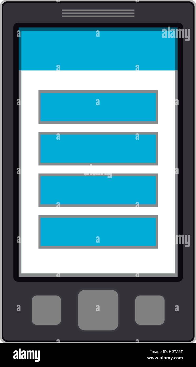 Isolated smartphone device design Stock Vector Image & Art - Alamy