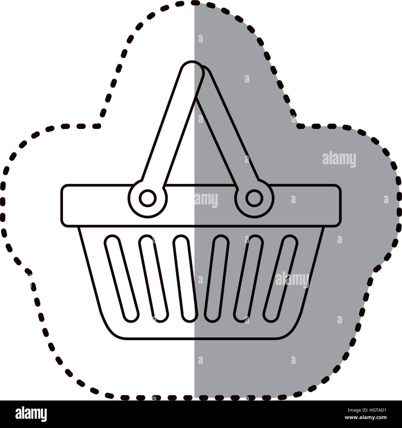 Isolated shopping basket design Stock Vector Image & Art - Alamy