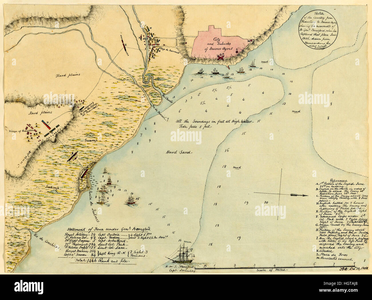 Map of buenos aires 1807 hi-res stock photography and images - Alamy