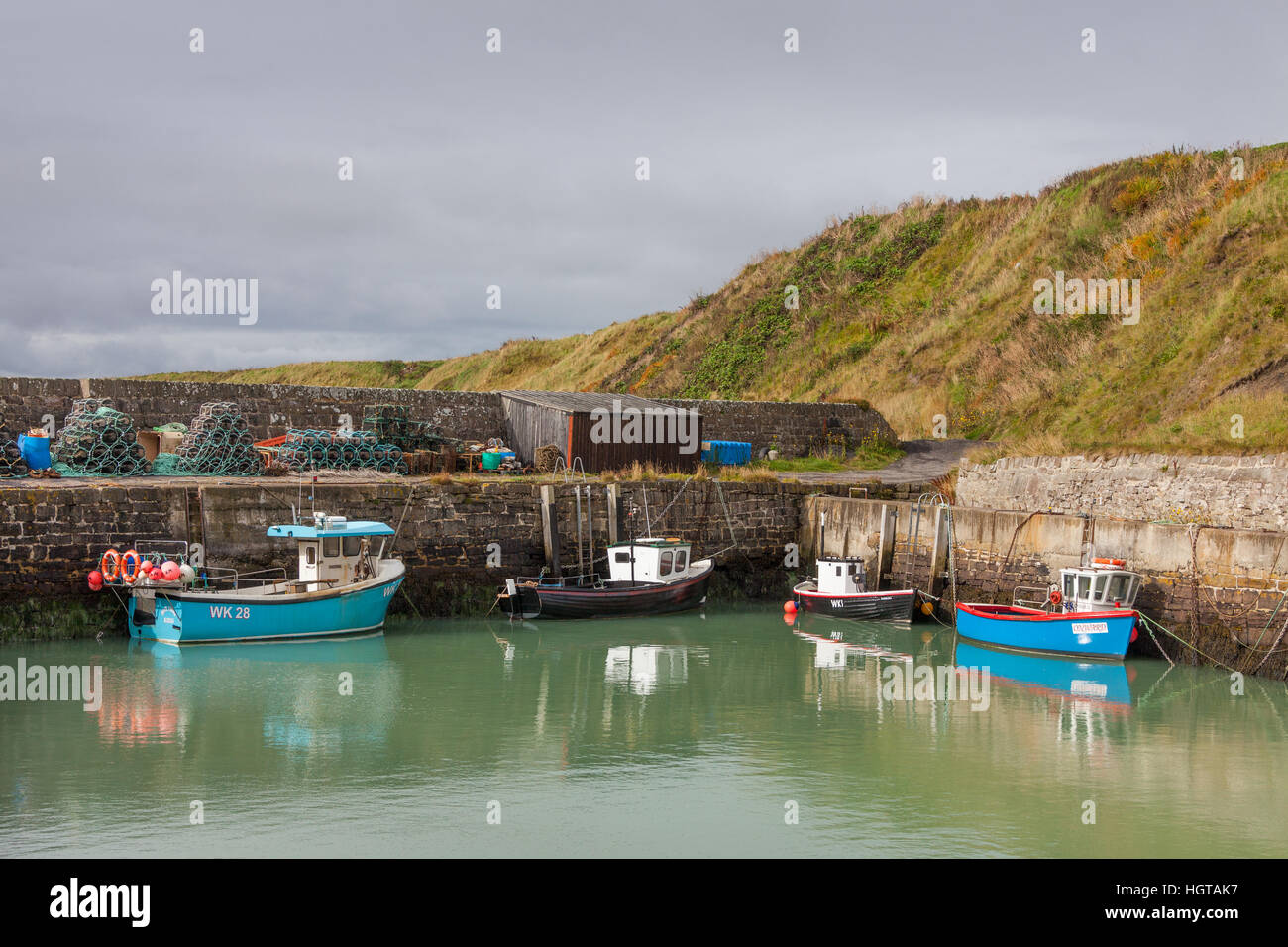 Keiss Harbour, Caithness, Scotland Stock Photo - Alamy