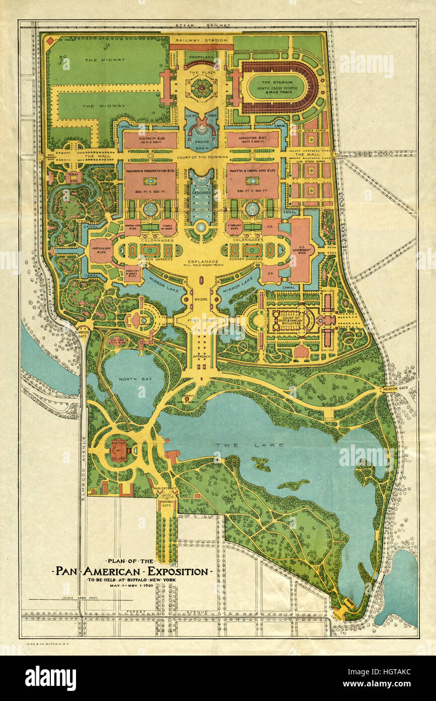 Buffalo World's Fair 1901 Stock Photo - Alamy