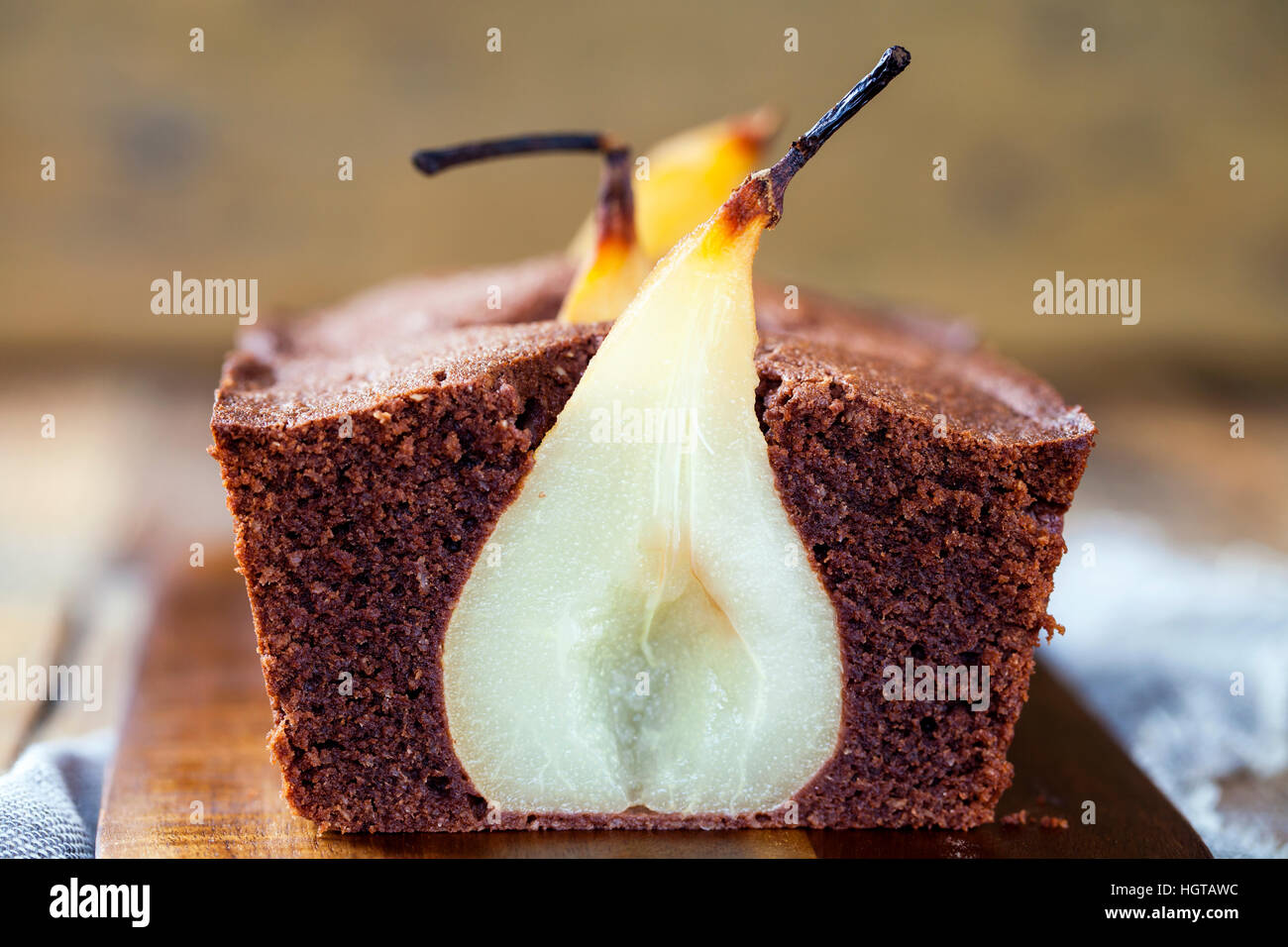 Fruit dessert pear poached hi-res stock photography and images - Alamy