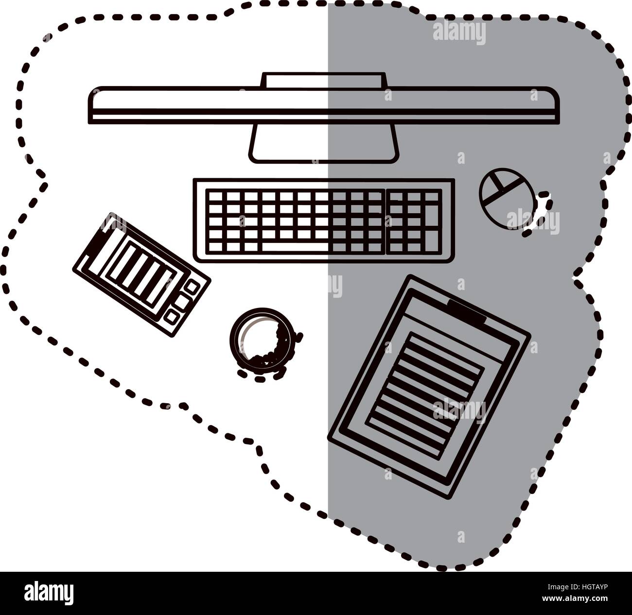 Computer notebook and smartphone design Stock Vector Image & Art - Alamy