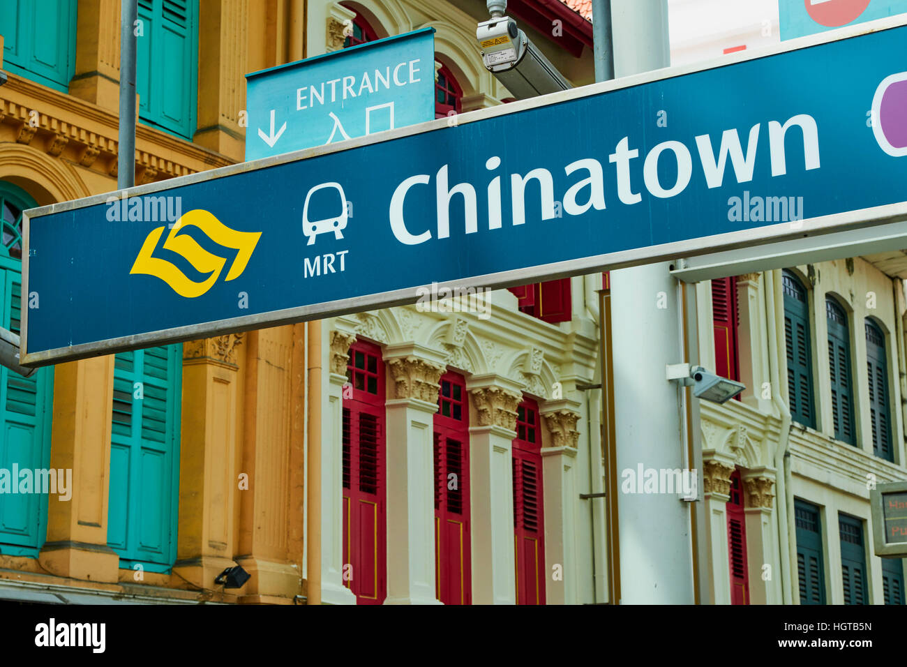 Singapore, Chinatown, metro station Stock Photo - Alamy