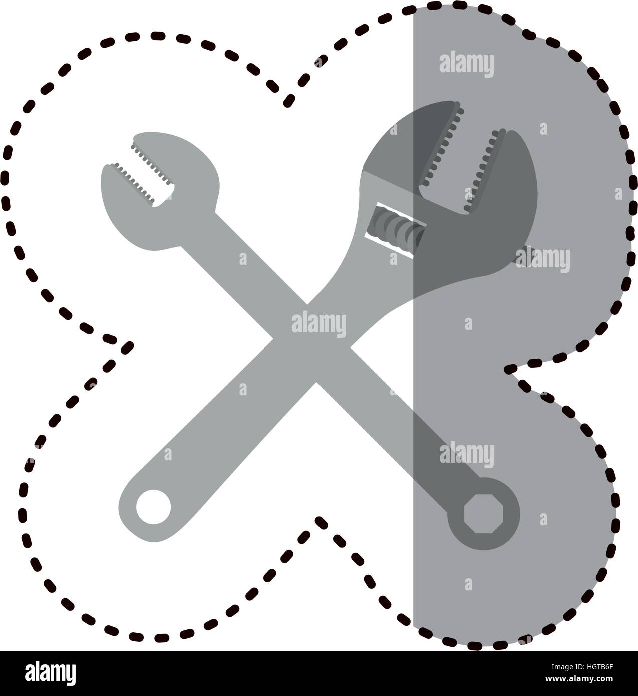 Isoalted wrench tool design Stock Vector Image & Art - Alamy