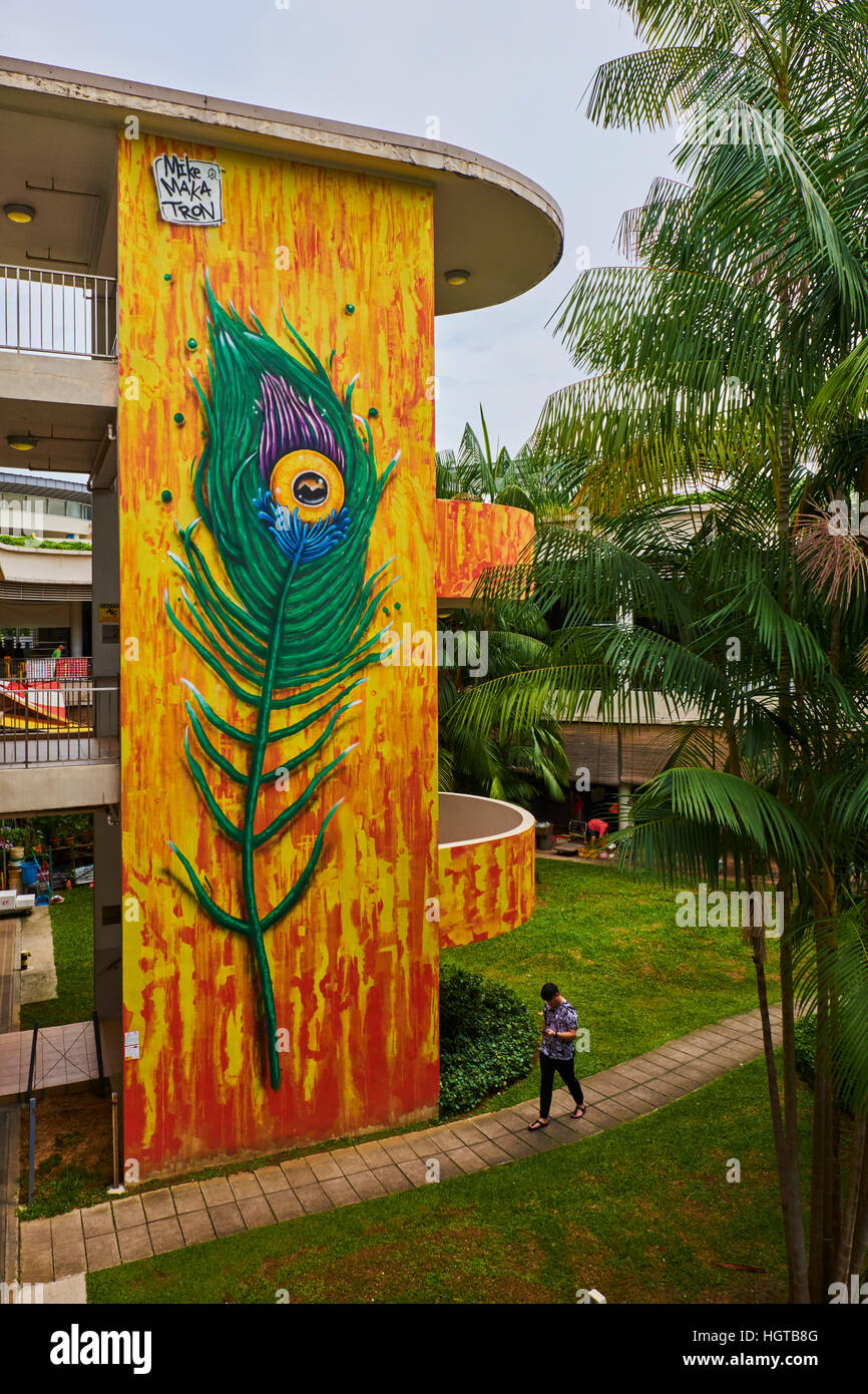 Singapore, Art Deco district of Tiong Bahru Stock Photo - Alamy