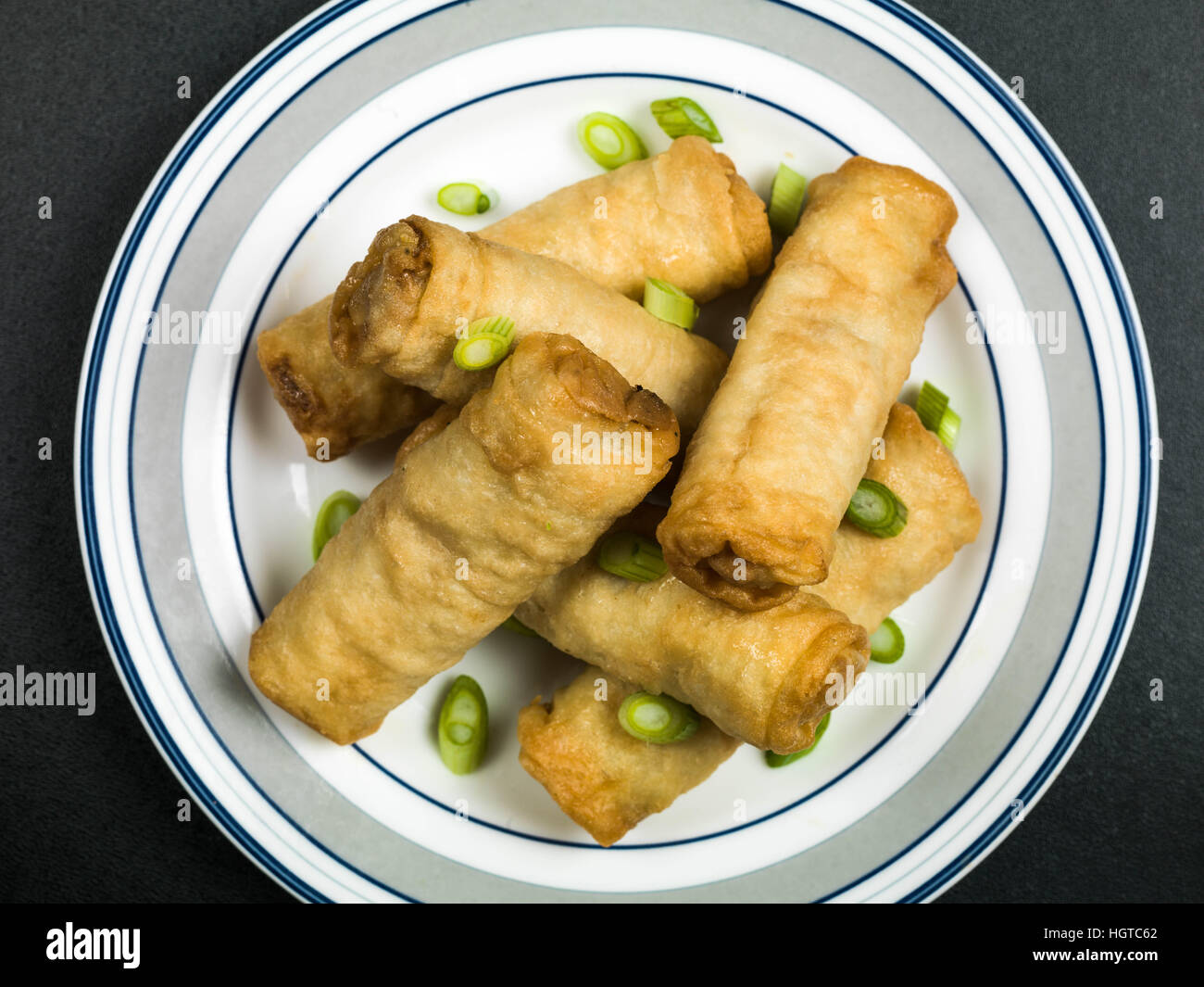 Chinese Style Vegetable Spring Rolls Finger or Buffet Food Stock Photo ...