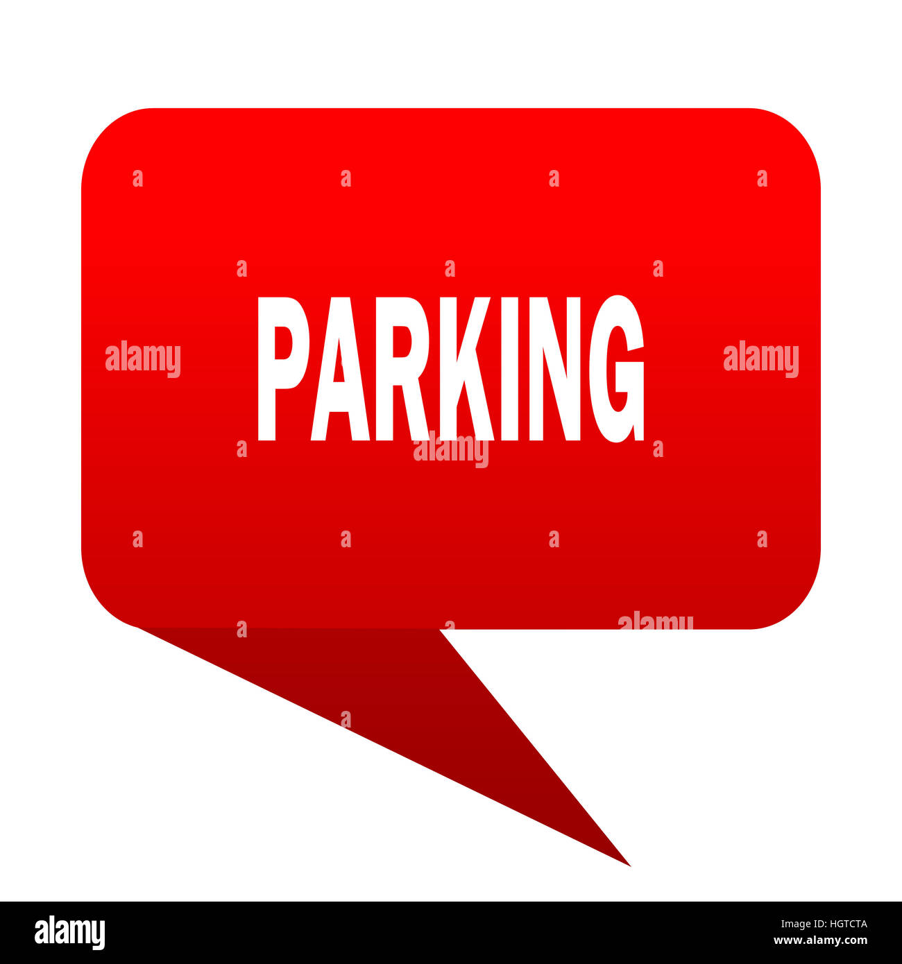 parking bubble red icon Stock Photo - Alamy