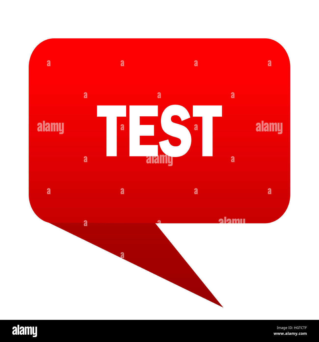 test bubble red icon Stock Photo - Alamy