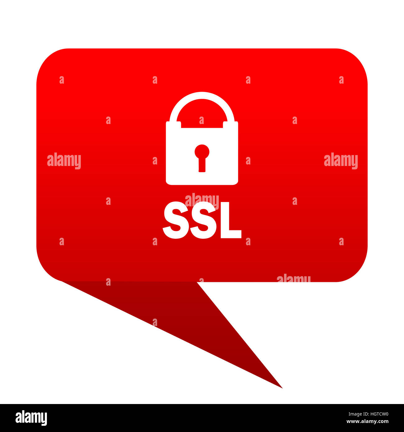 ssl bubble red icon Stock Photo - Alamy