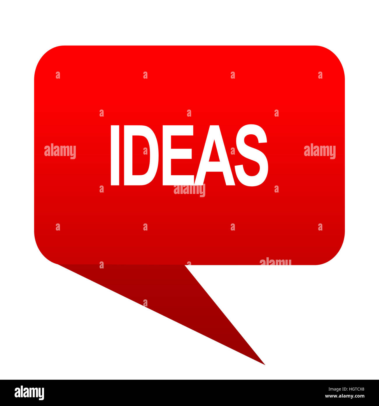 ideas bubble red icon Stock Photo - Alamy