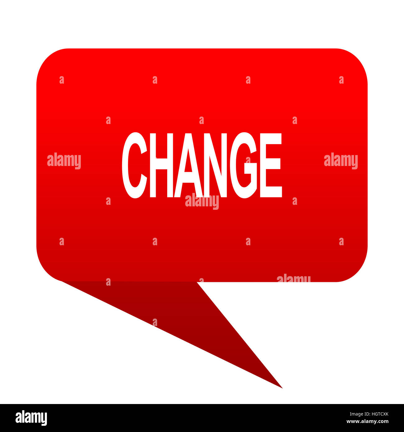 change bubble red icon Stock Photo - Alamy