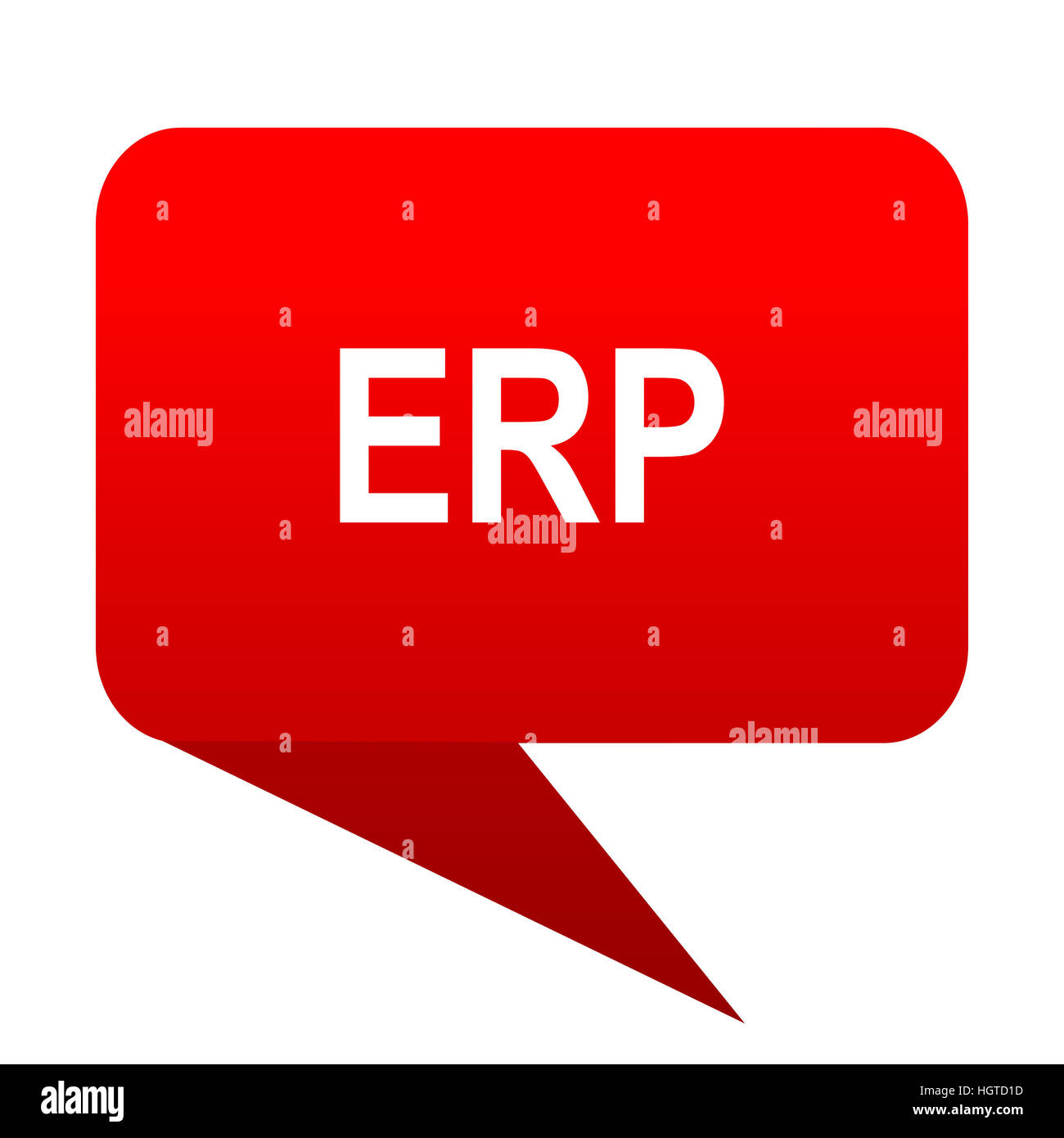 erp bubble red icon Stock Photo - Alamy