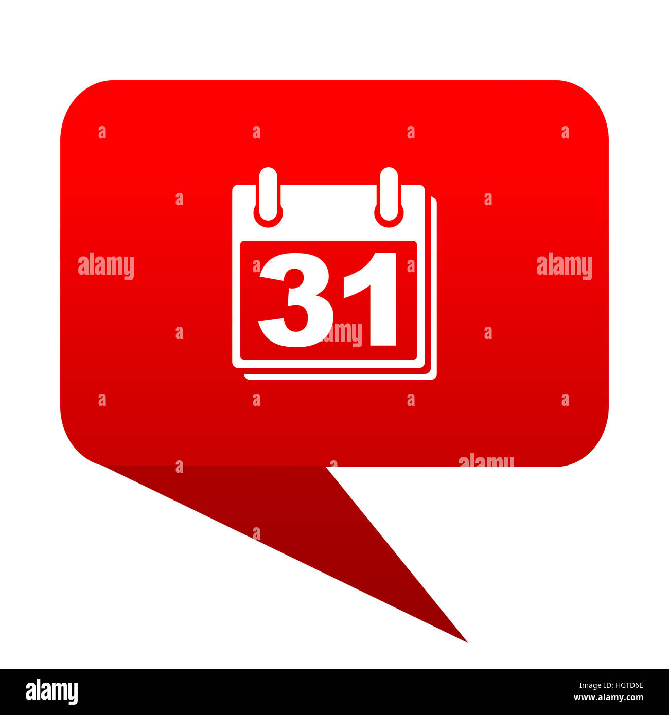 Calendar reminder speech bubble Cut Out Stock Images & Pictures - Alamy