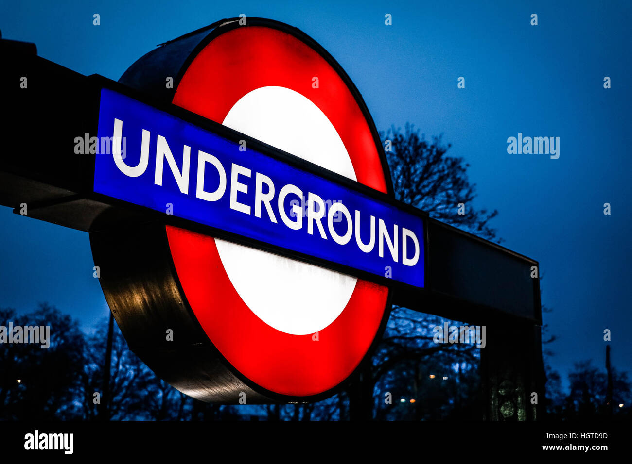 London Underground Sign Stock Photo - Alamy