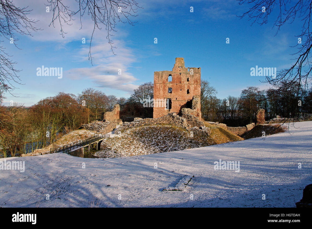 Norham Castle, Northumberland, England Stock Photo - Alamy