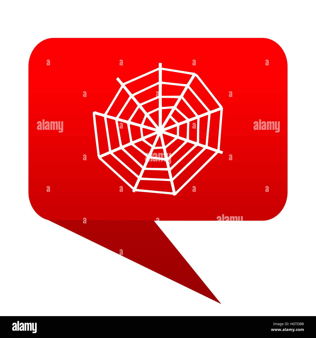 spider web bubble red icon Stock Photo - Alamy