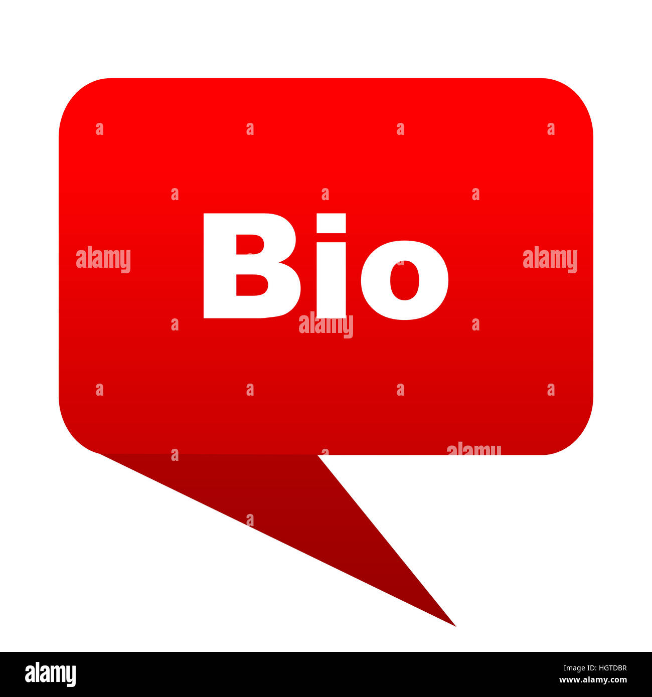 bio bubble red icon Stock Photo - Alamy