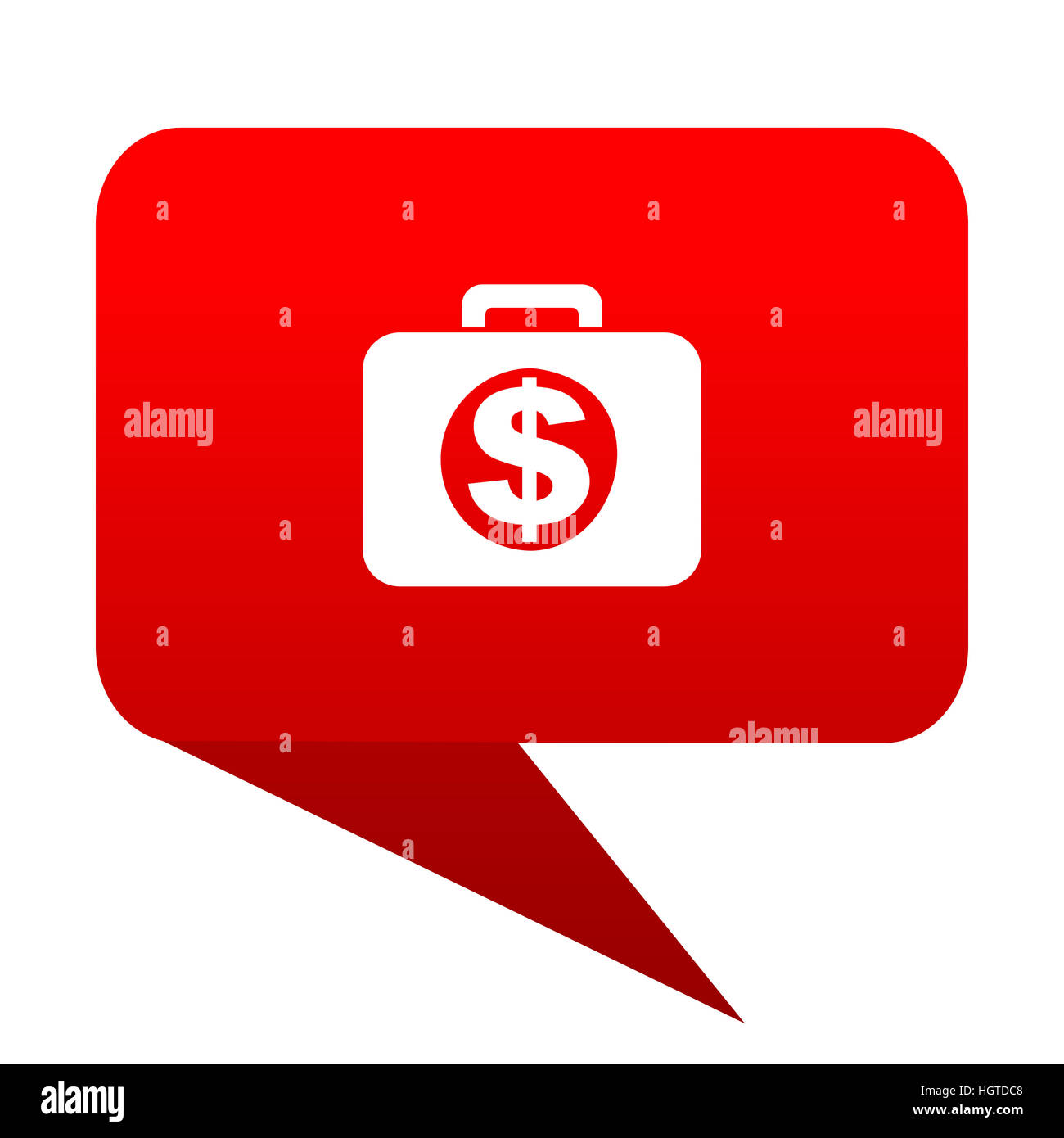 financial bubble red icon Stock Photo - Alamy