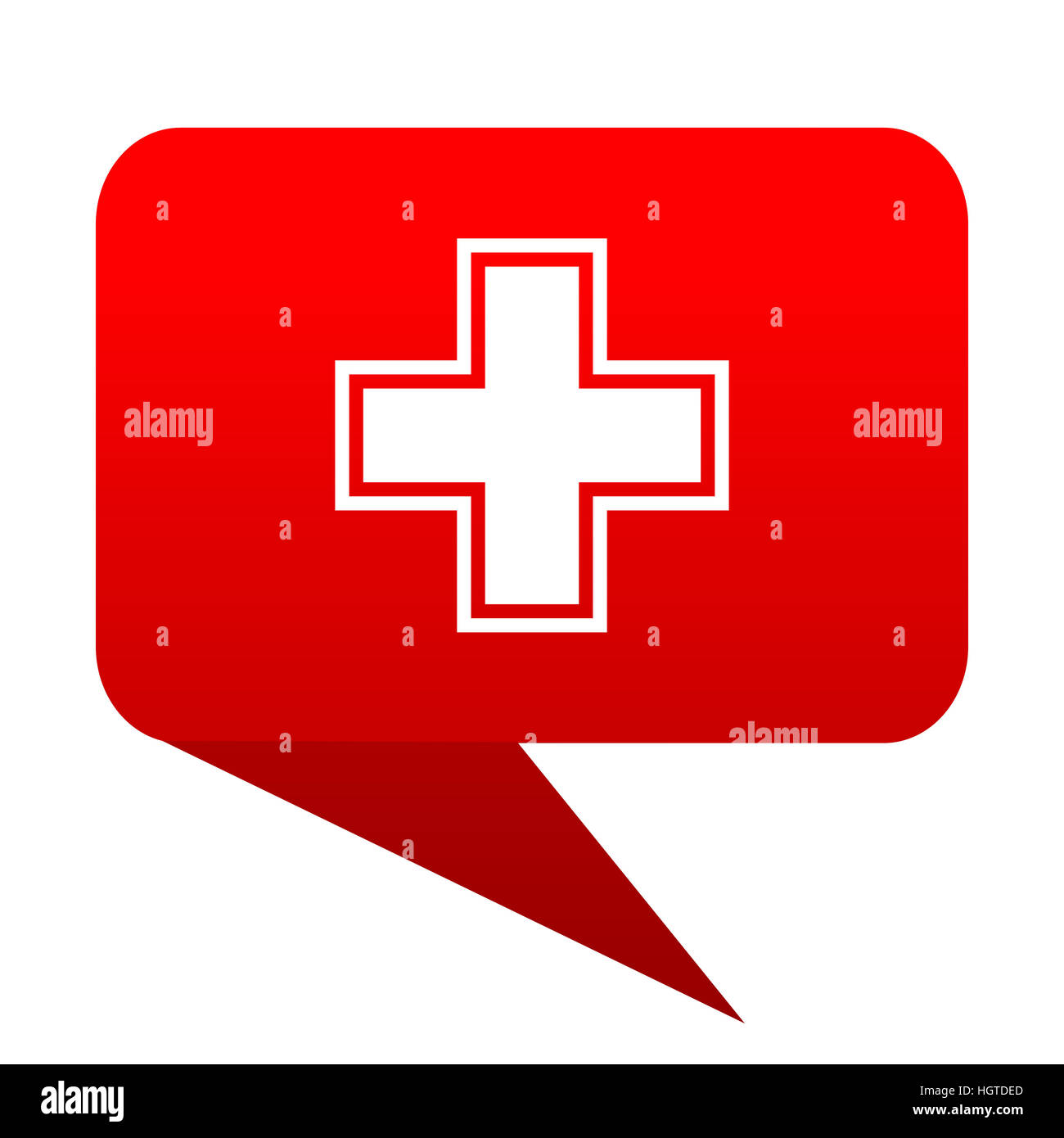 pharmacy bubble red icon Stock Photo - Alamy
