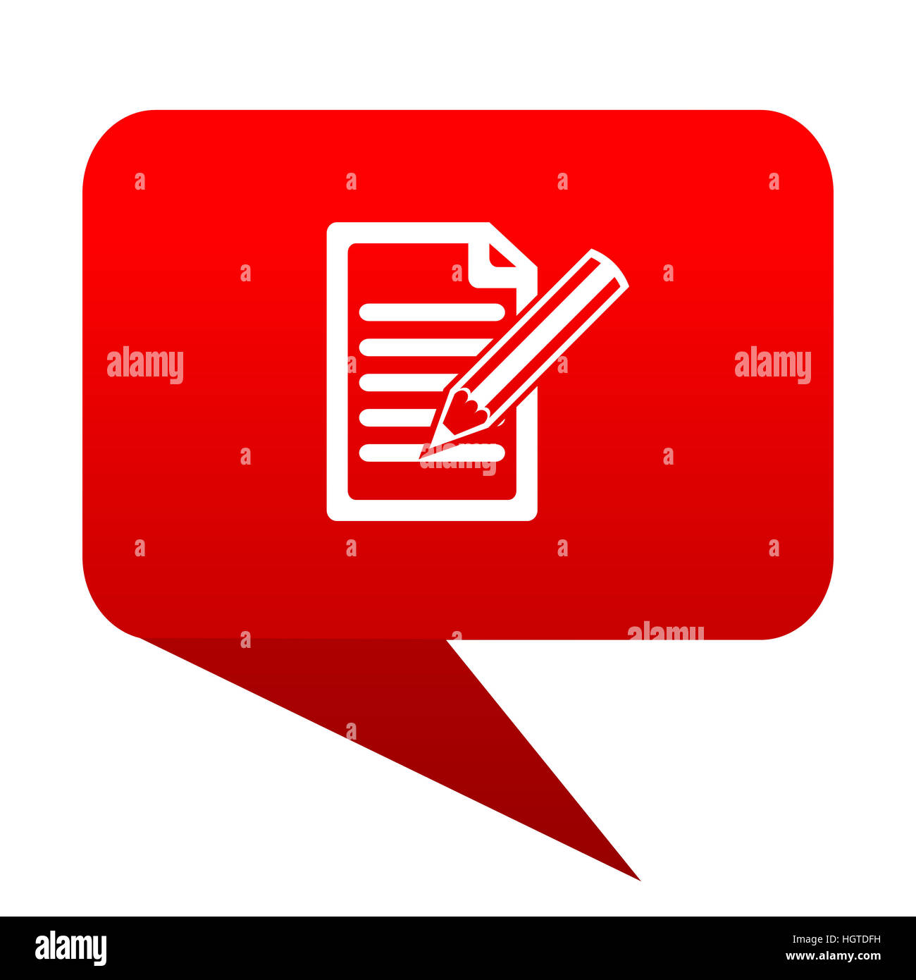 subscribe bubble red icon Stock Photo - Alamy