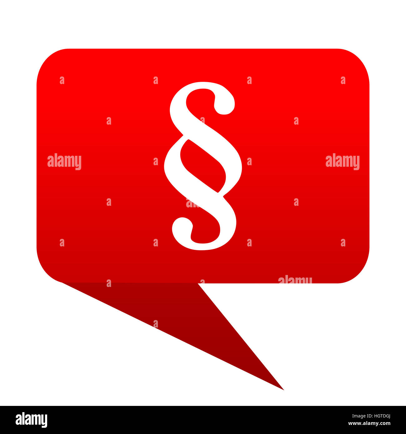 paragraph bubble red icon Stock Photo - Alamy