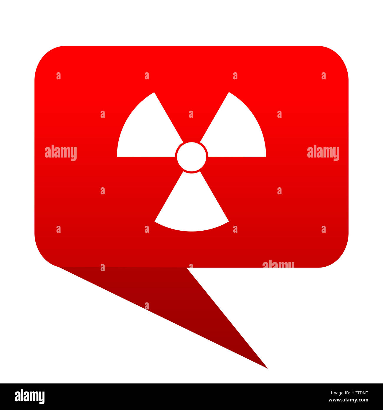 radiation bubble red icon Stock Photo - Alamy