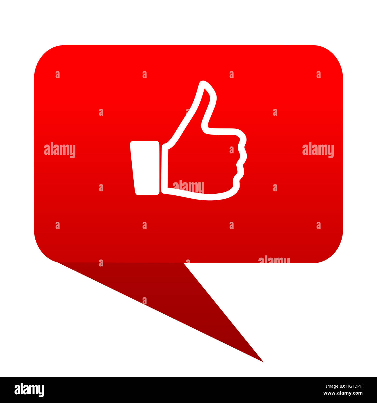 like bubble red icon Stock Photo - Alamy
