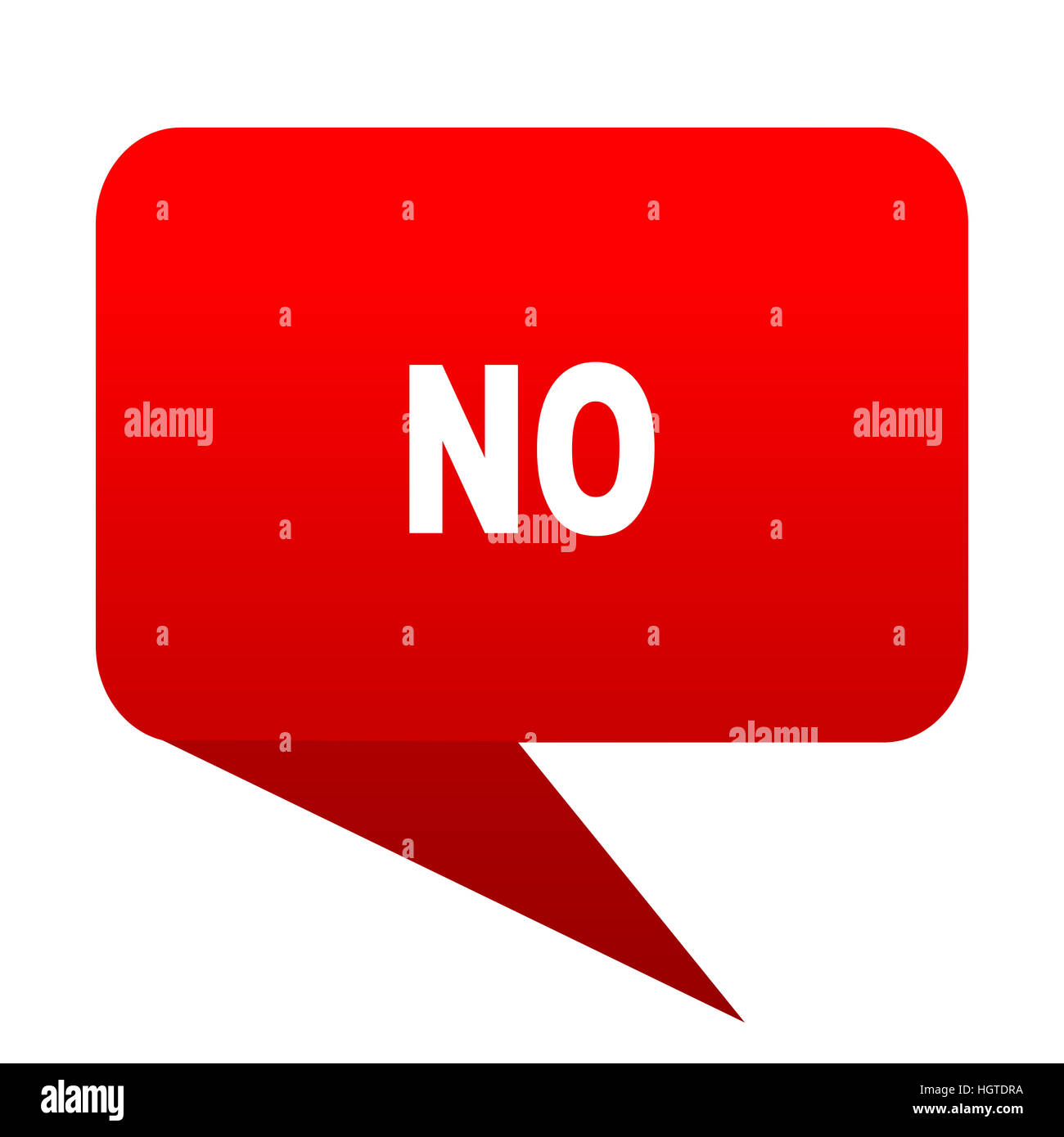 no bubble red icon Stock Photo - Alamy