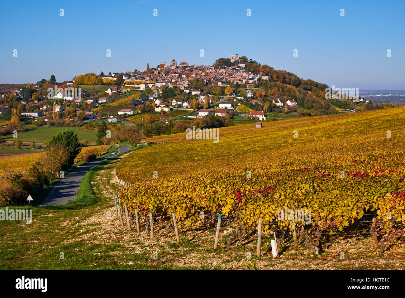 France, Cher 18, Berry, Sancerre village, vineyard Stock Photo - Alamy