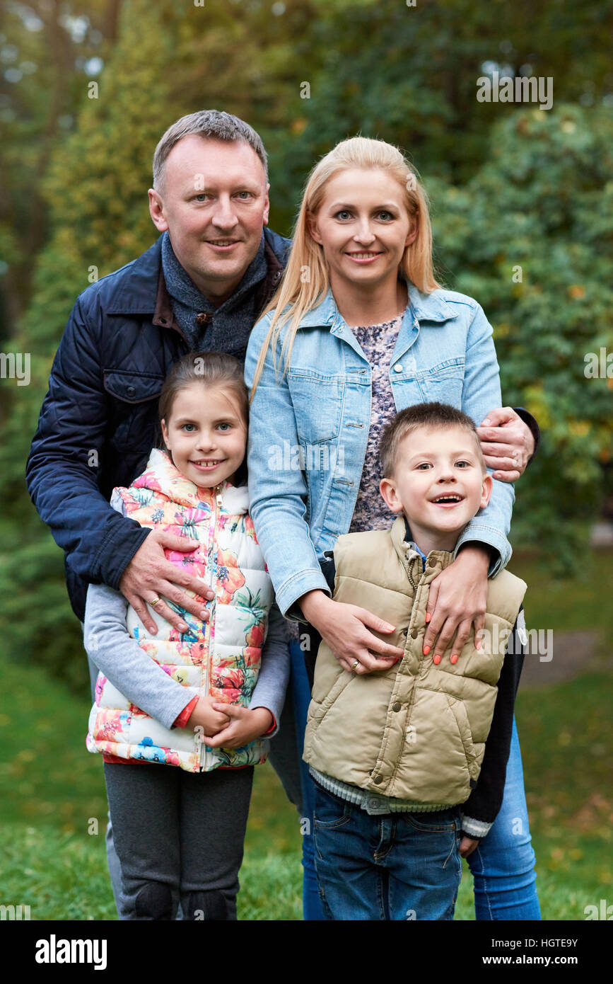 Enjoying a family day outdoors Stock Photo - Alamy