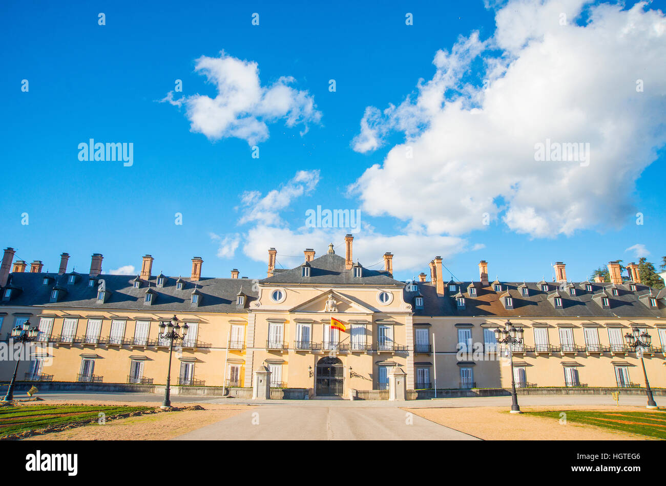 Facade of the Royal Palace. El Pardo, Madrid province, Spain Stock ...