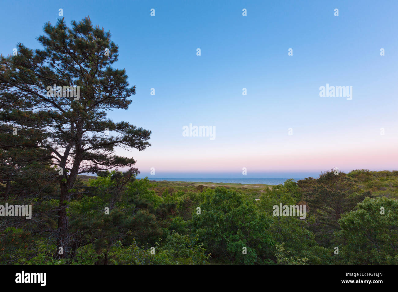 View of Massachusetts Bay from the Biddle property in Wellfleet ...