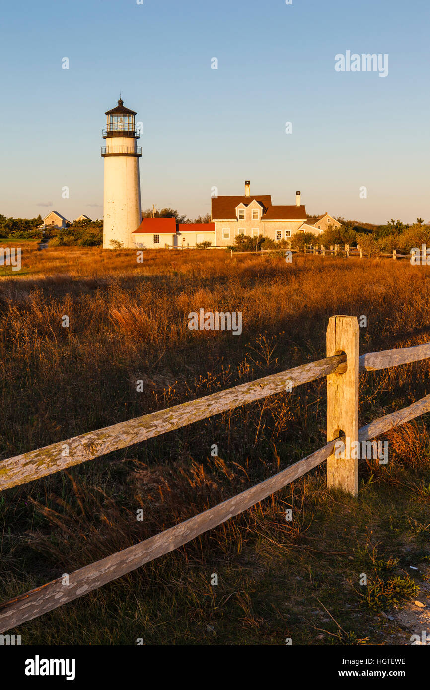 Cape Cod Lighthouse, a.k.a. Highland Light, in the Cape Cod National ...