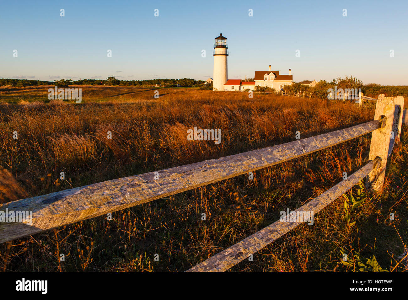 Cape Cod Lighthouse, a.k.a. Highland Light, in the Cape Cod National ...