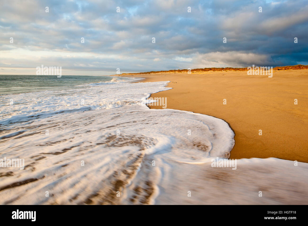 Surf at Coast Guard Beach in the Cape Cod National Seashore in Eastham ...