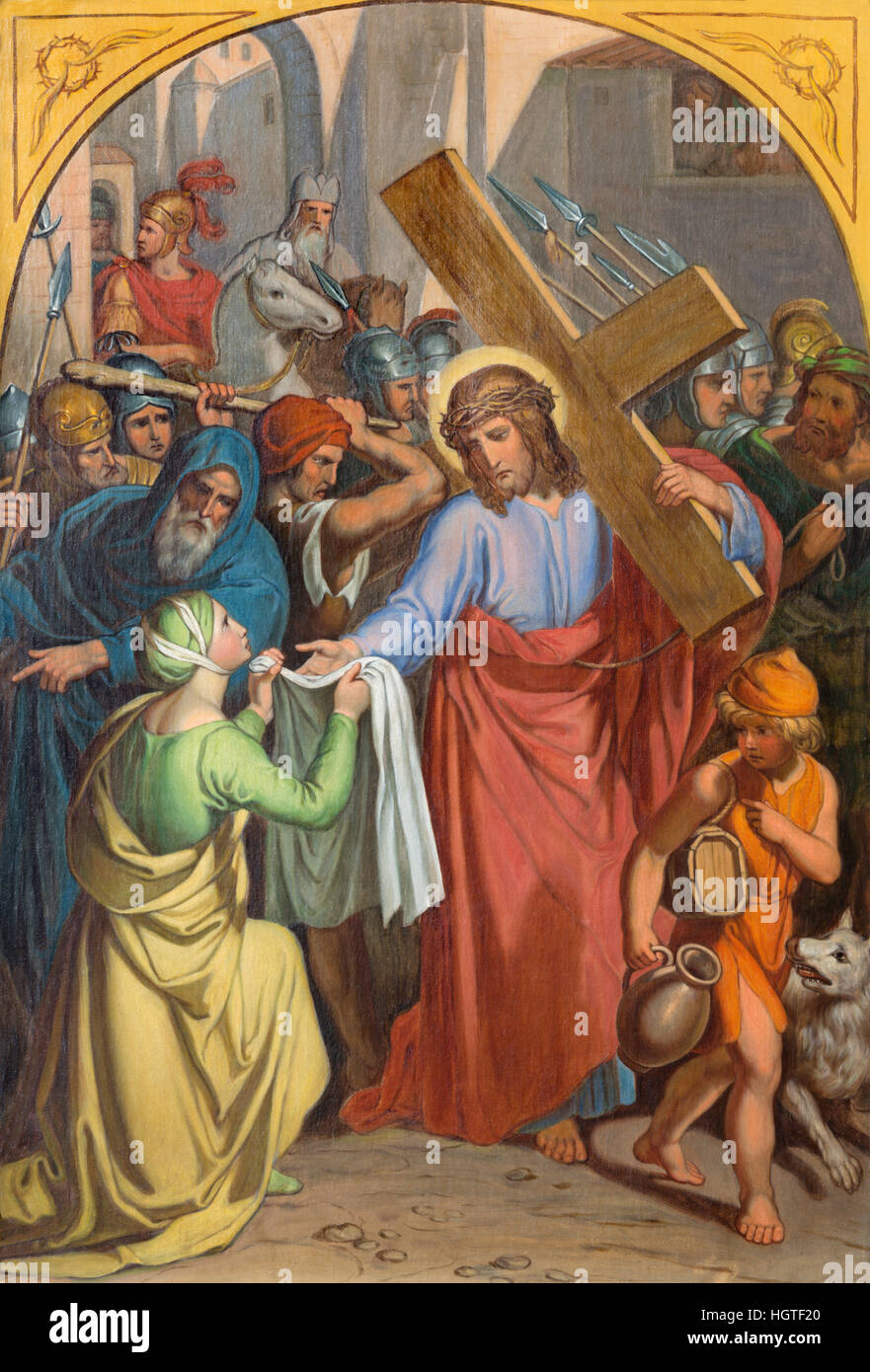 Veronica wipes the face of jesus hi-res stock photography and images ...