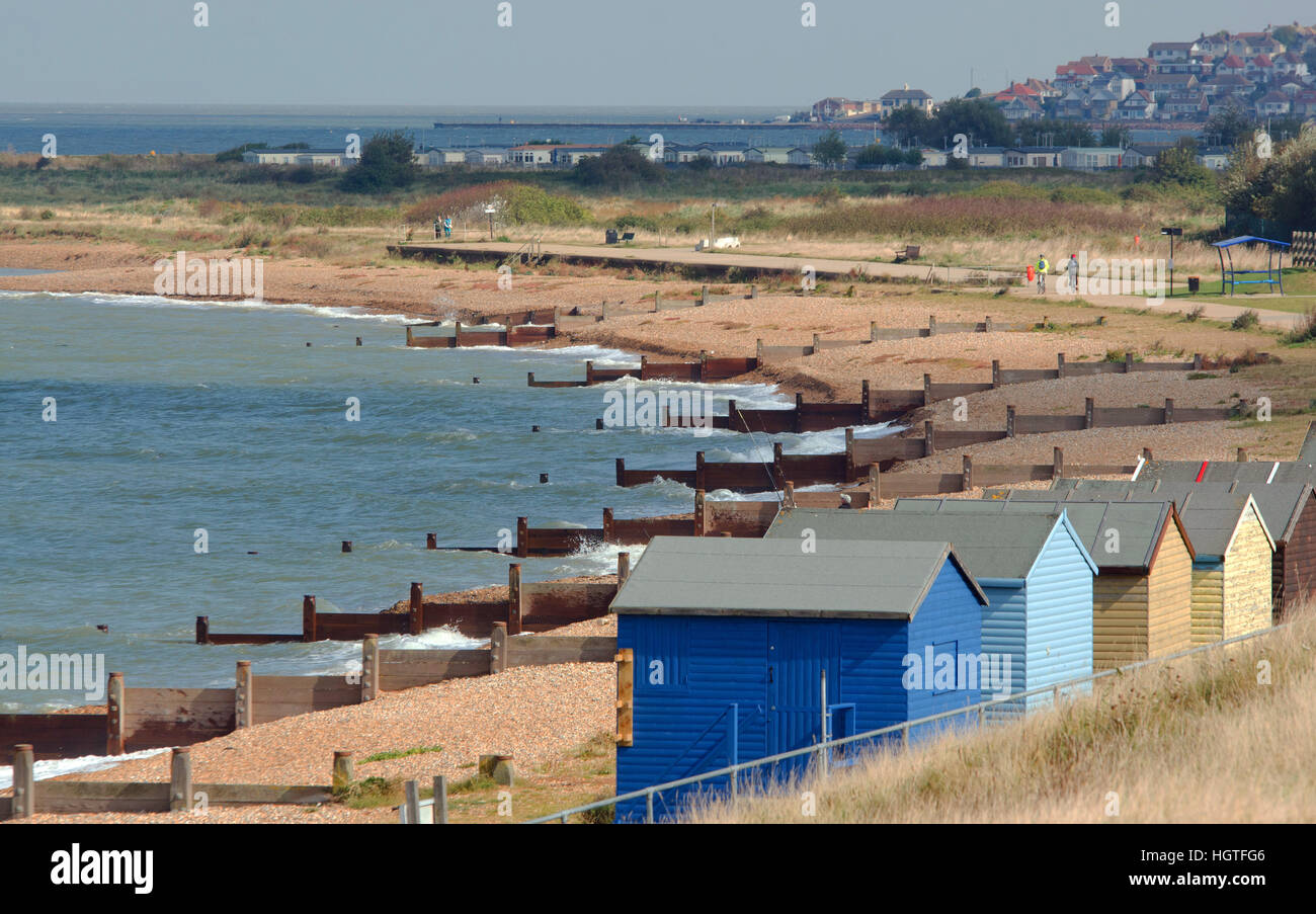 Tankerton beach beach huts whitstable hi-res stock photography and ...