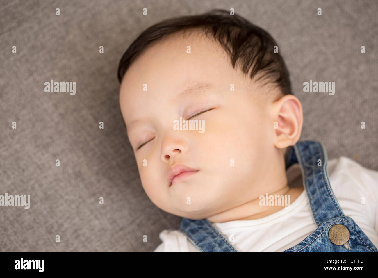 Portrait of baby sleeping Stock Photo - Alamy